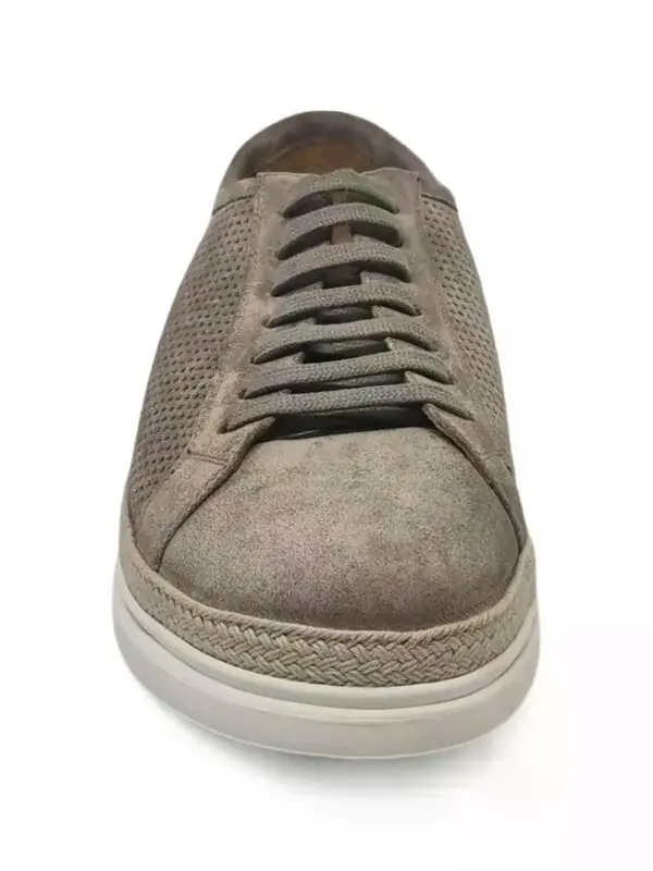 BARRETT Perforated Braided-trim Sneakers