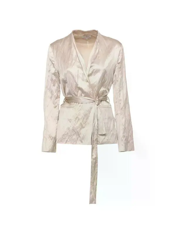 Antonelli Firenze Belted Crinkled Finish Jacket
