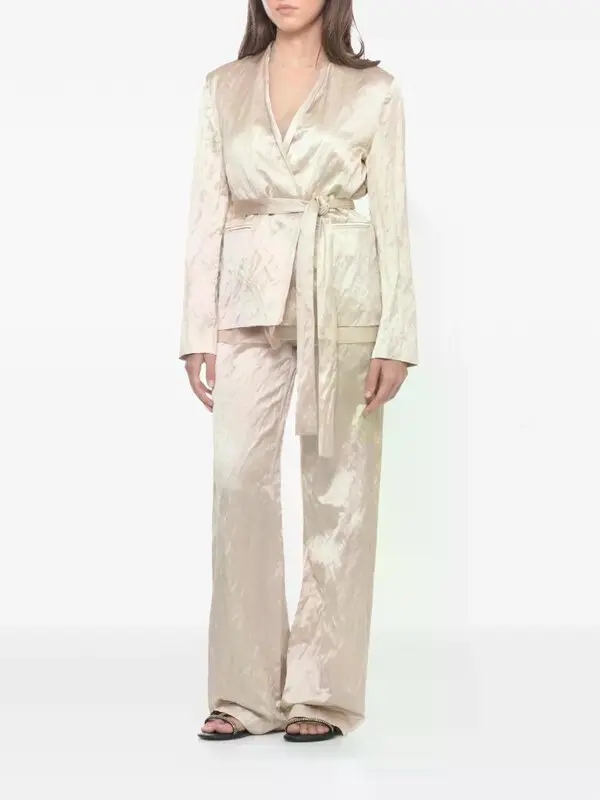 Antonelli Firenze Belted Crinkled Finish Jacket