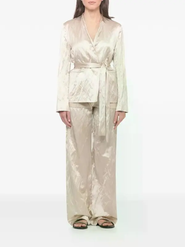 Antonelli Firenze Belted Crinkled Finish Jacket