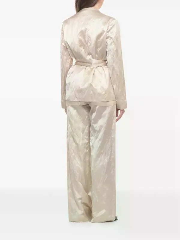Antonelli Firenze Belted Crinkled Finish Jacket