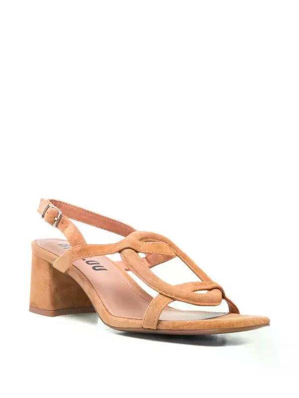 BIBI LOU Suede Finish Slingback Sandals