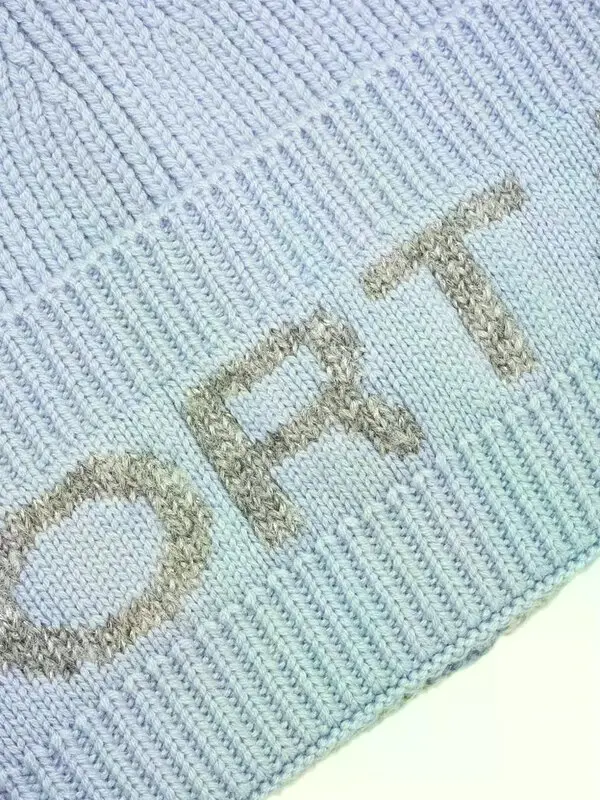 SPORTALM Logo Knit Turn-up Beanie Hat