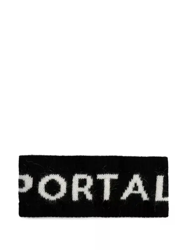 SPORTALM Logo-knit Headband - Black
