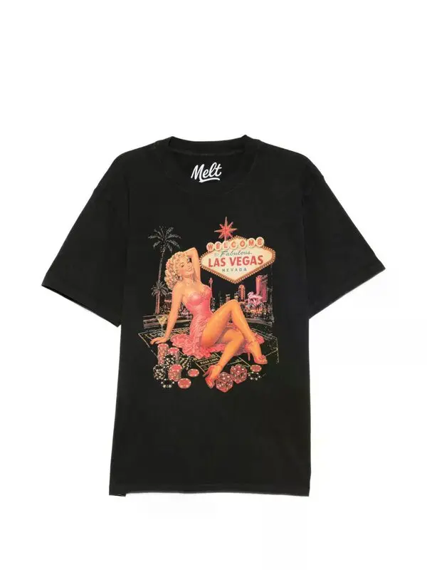 MELT Graphic-print T-shirt - Black