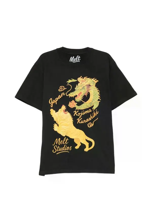 MELT Dragon-print Tiger-print T-shirt
