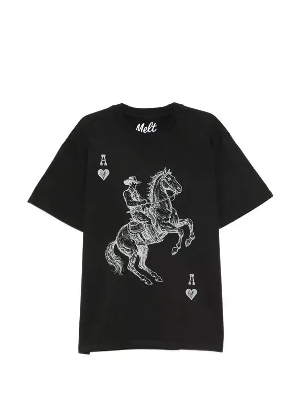 MELT Graphic-print T-shirt - Black