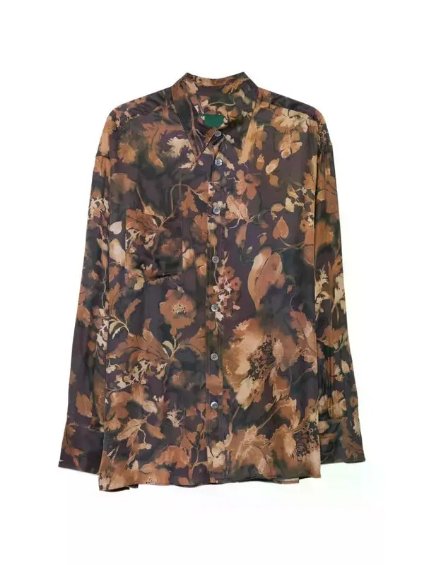 THE SHIRT Floral-print Long-sleeve Shirt