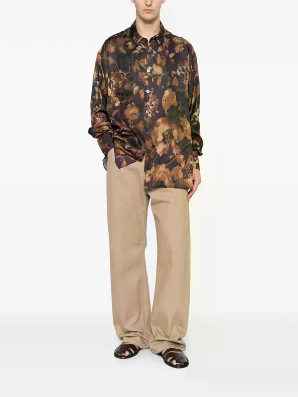 THE SHIRT Floral-print Long-sleeve Shirt