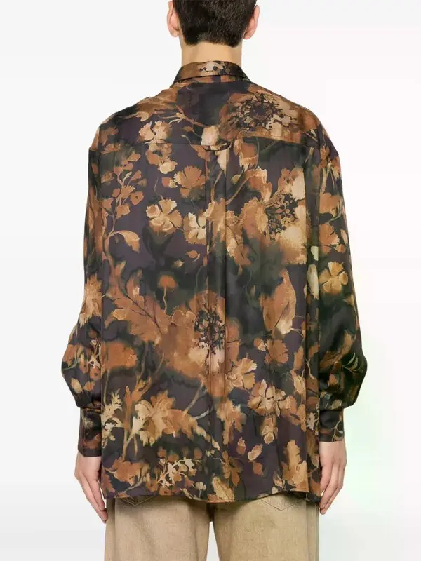 THE SHIRT Floral-print Long-sleeve Shirt
