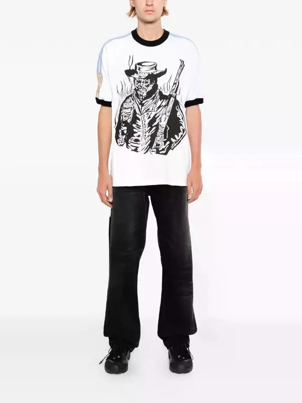 WARREN LOTAS Graphic-print Ringer T-shirt