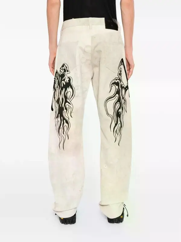 WARREN LOTAS Graphic Print Jeans