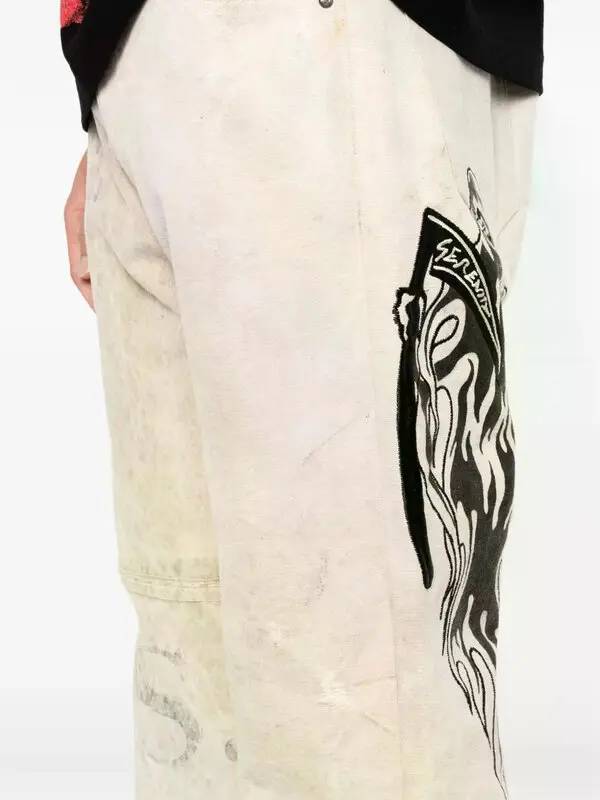 WARREN LOTAS Graphic Print Jeans