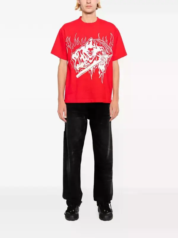 WARREN LOTAS Graphic Print Jeans
