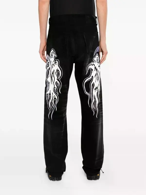 WARREN LOTAS Graphic Print Jeans