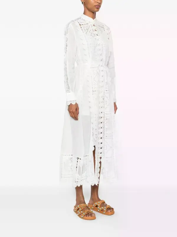 Zimmermann Aster Embroidered Midi Dress
