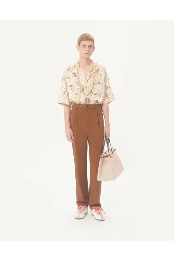 Valentino Garavani Cotton Gabardine Trousers