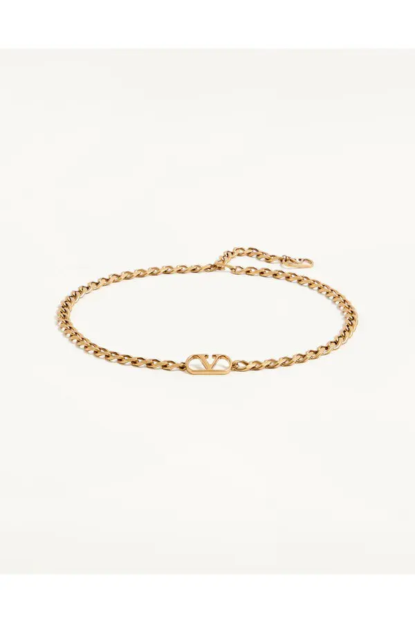 Valentino Garavani Vlogo Signature Chain Belt - Gold