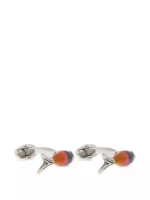 Paul Smith Artist Stripe Fish Cufflinks - Silver