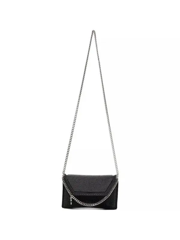 Stella McCartney Falabella Sequin-embellished Shoulder Bag - Black