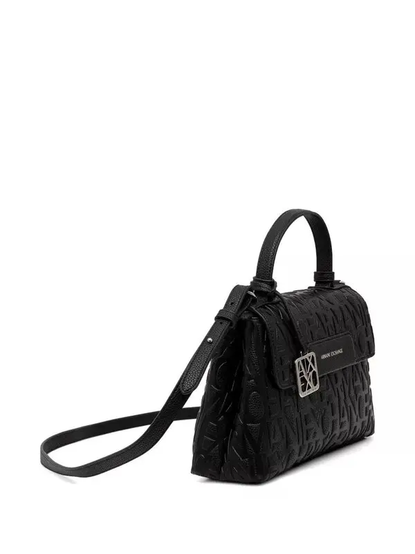 Armani Exchange Logo-embossed Cross-body Bag - Black
