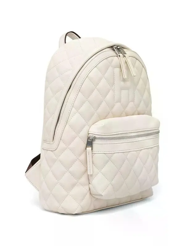 SILVIAN HEACH Quilted Logo-embossed Backpack
