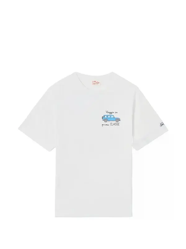 MC2 SAINT BARTH Portofino Print-detail T-shirt - White