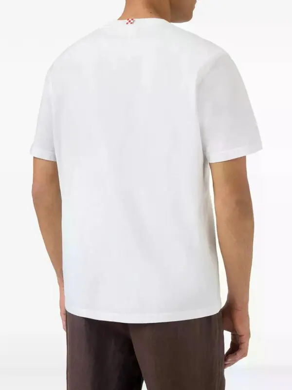 MC2 SAINT BARTH Portofino Print-detail T-shirt - White
