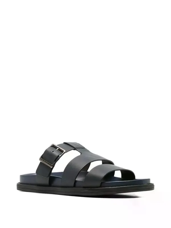 ALBERTO GOZZI Leather Caged Sandals - Blue