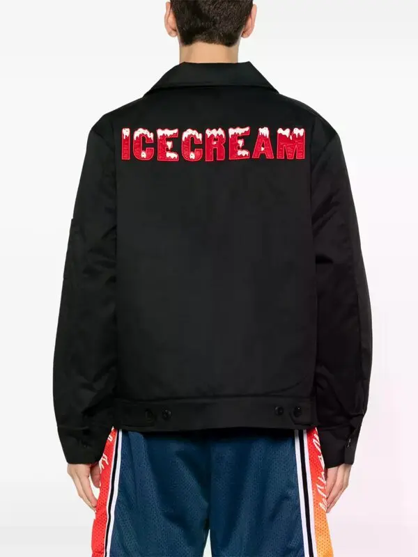 ICECREAM Logo Embroidered Zip-up Jacket