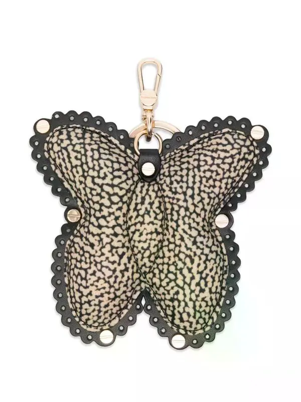 Borbonese Butterfly Keyring - Neutrals