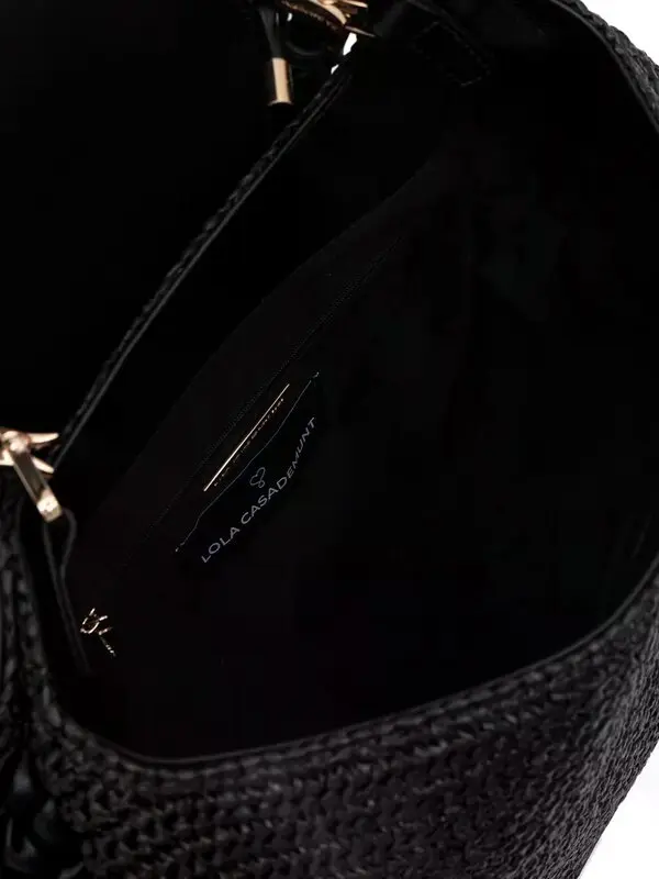LOLA CASADEMUNT Raffia-effect Tote Bag