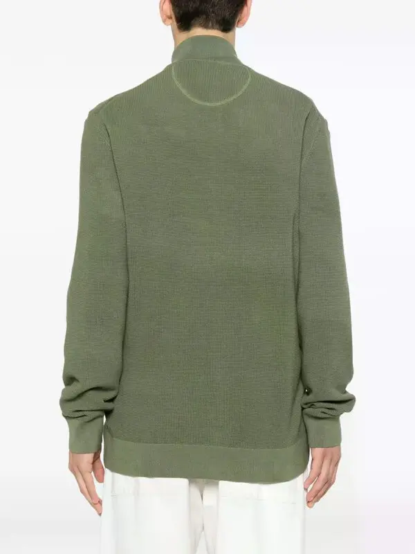 Gant Zip-up Waffle-knit Cardigan