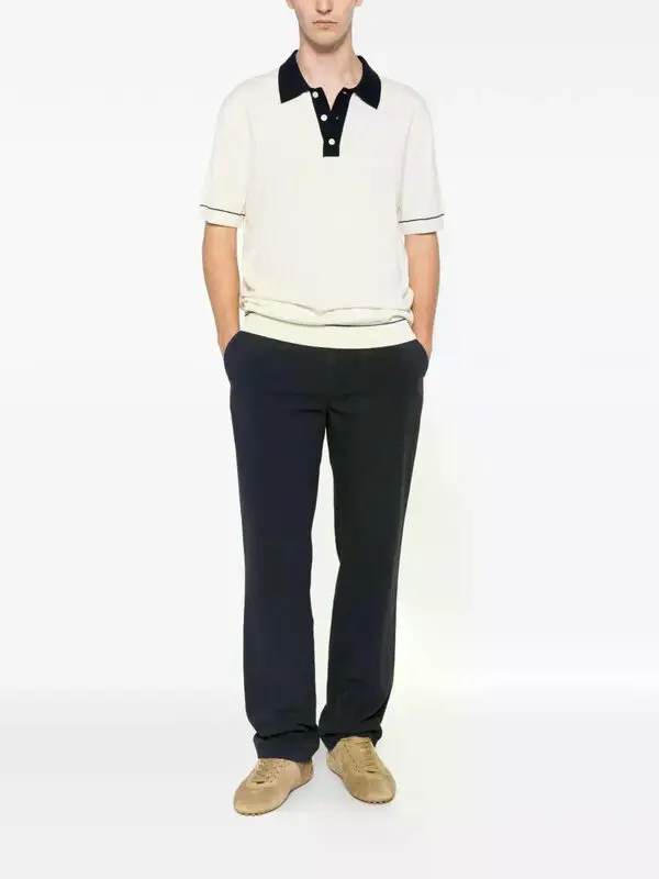Gant Contrast-collar Short-sleeved Polo Shirt