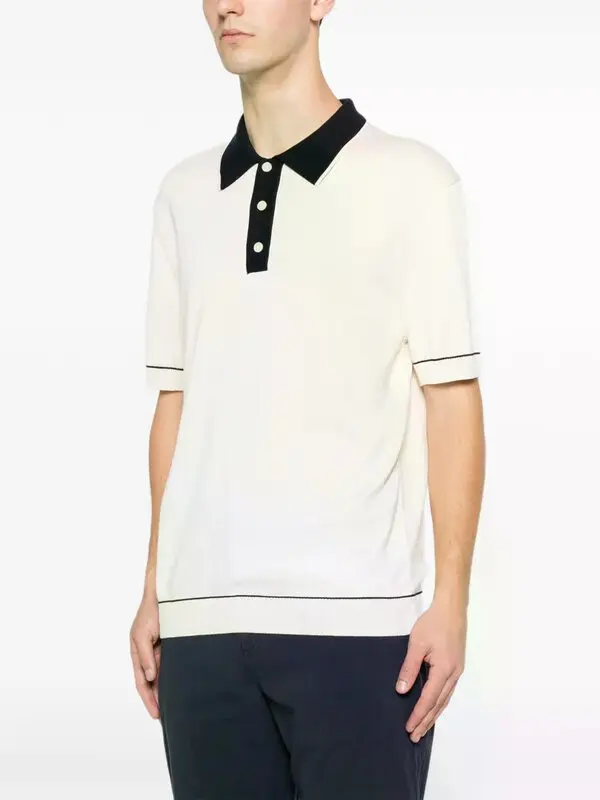 Gant Contrast-collar Short-sleeved Polo Shirt
