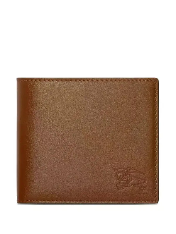 Burberry Pop-check Bi-fold Wallet - Brown