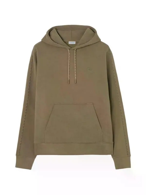 Burberry Check Piping Cotton Hoodie