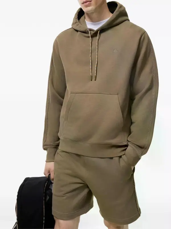 Burberry Check Piping Cotton Hoodie