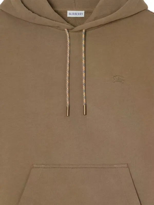 Burberry Check Piping Cotton Hoodie