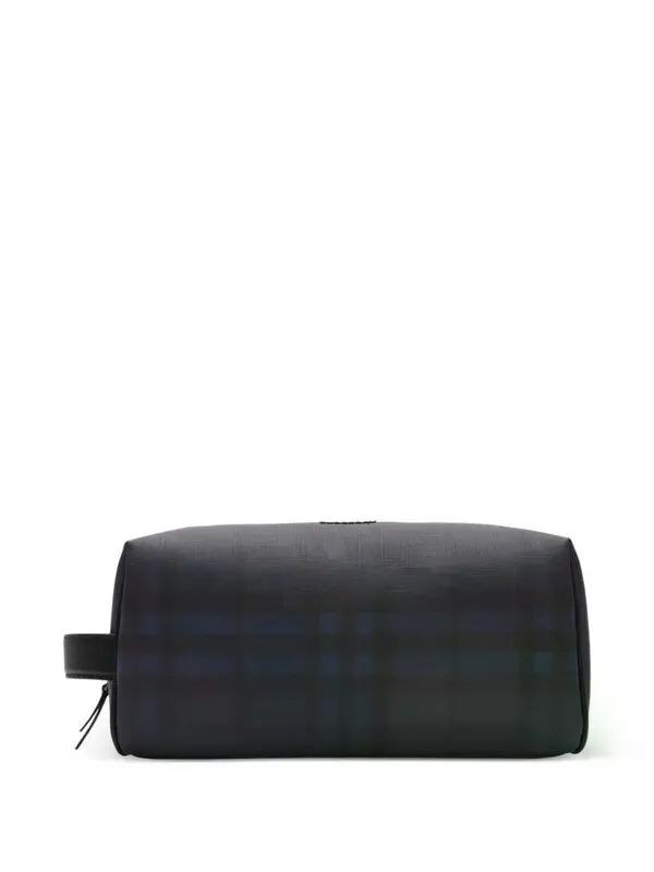 Burberry Check Travel Pouch - Blue