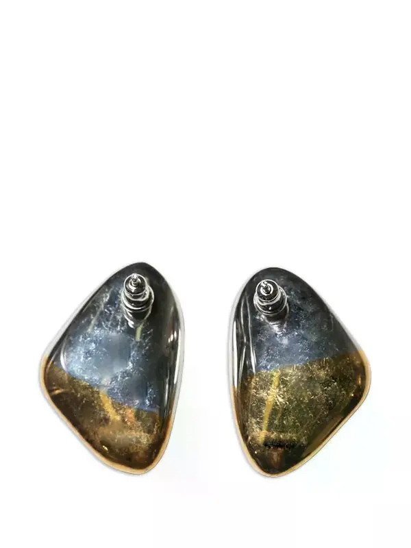 PANCONESI Two-tone Pebble Earrings