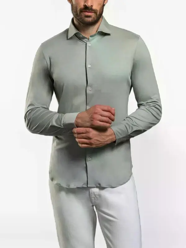 MOORER Front-botton Shirt - Green