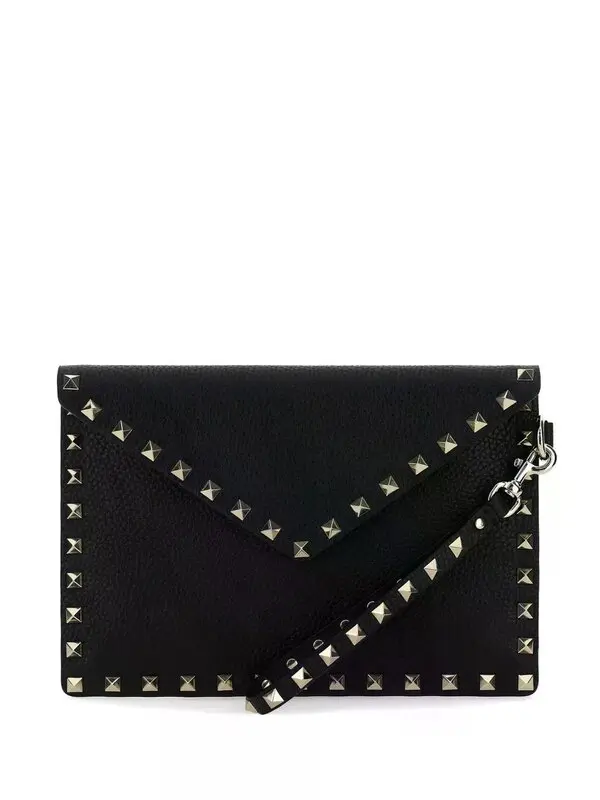 Valentino Garavani Rockstud Leather Clutch Bag
