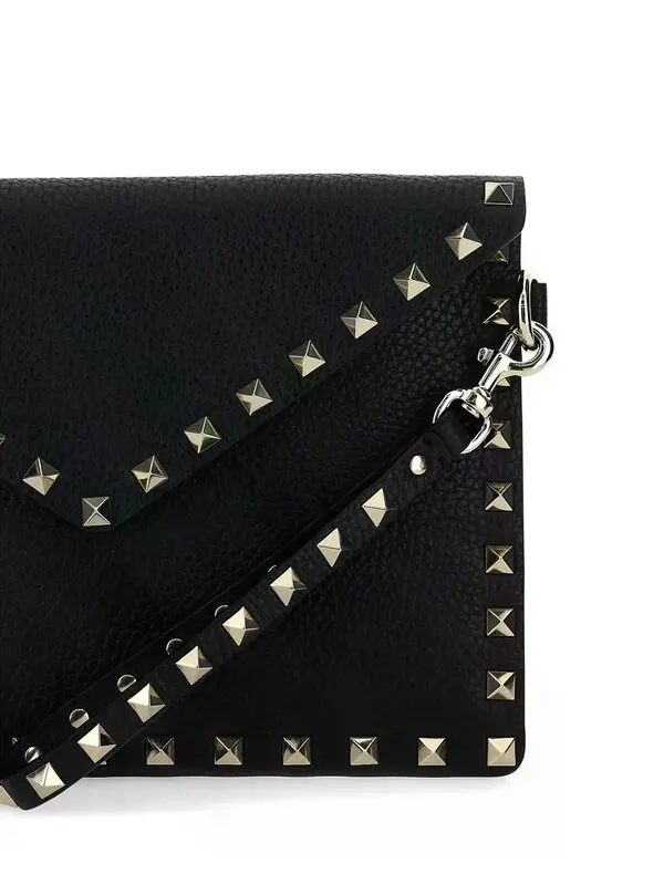Valentino Garavani Rockstud Leather Clutch Bag