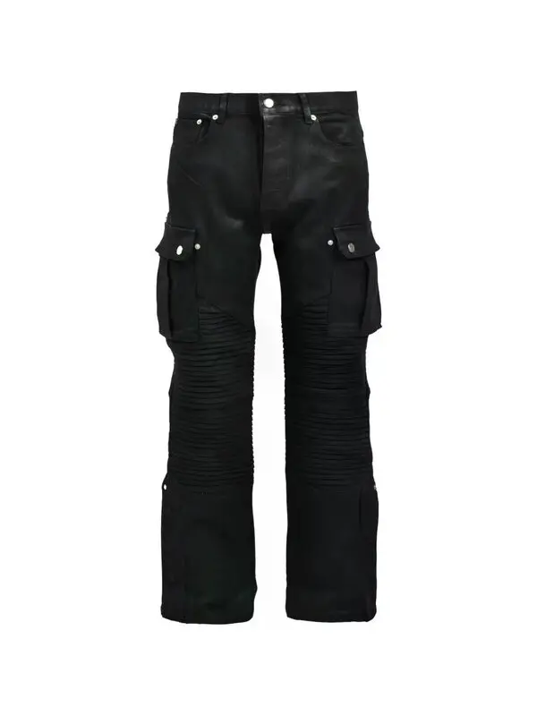 BREATH Ribbed Panel Cargo Pants - Black