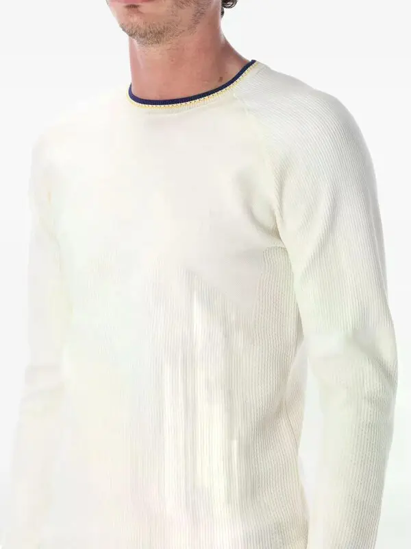 Y3 X Wales Bonner Raglan-sleeve Sweater - White