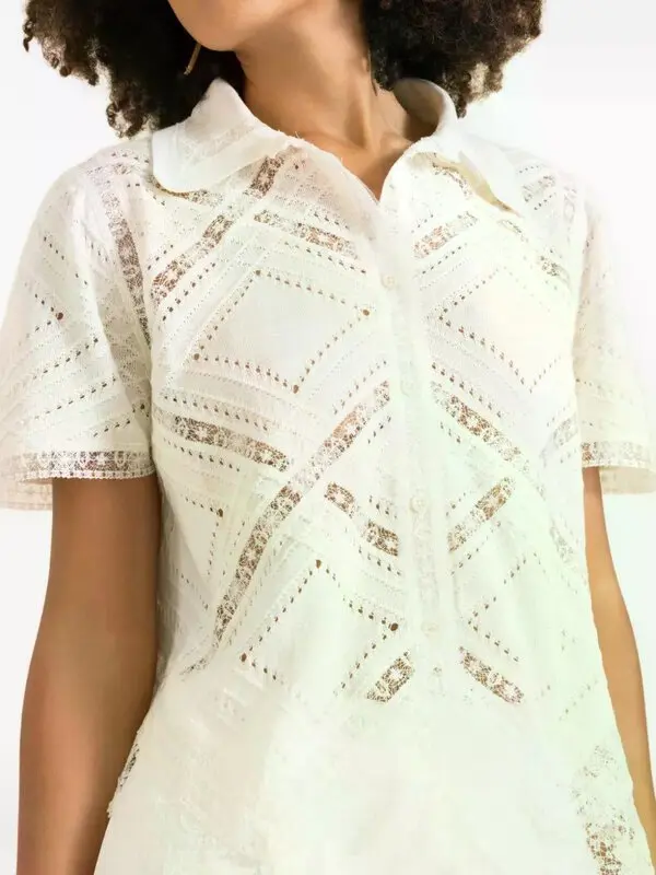 Ermanno Scervino Lace Trimmed Shirt