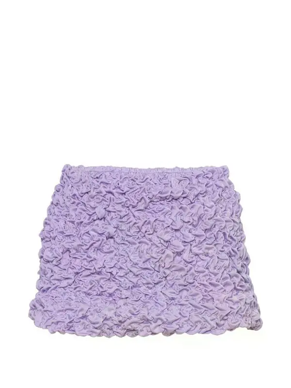 SELIA RICHWOOD Lia Shirred Mini Skirt - Purple