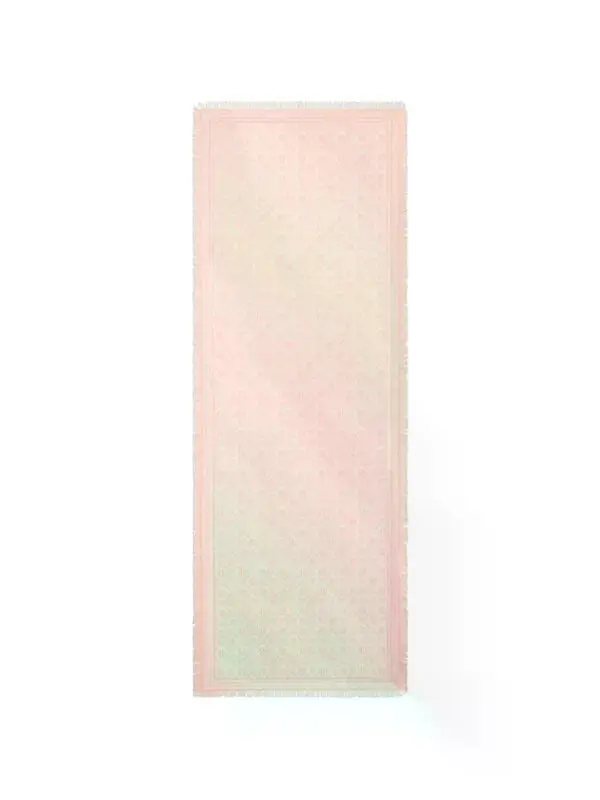 Tory Burch Monogram Frayed Scarf