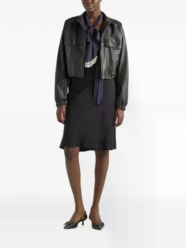 Prada Nappa Leather Zip-up Jacket